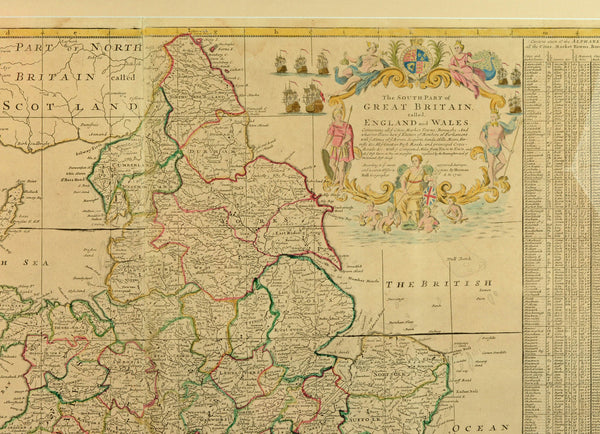 Antique Map of England and Wales by Herman Moll, c.1710 – Richard ...