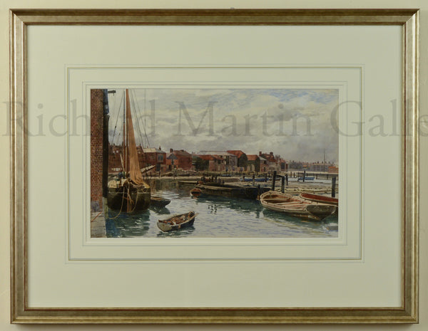 Harbour Row, Gosport - watercolour by Martin Snape – Richard Martin Gallery