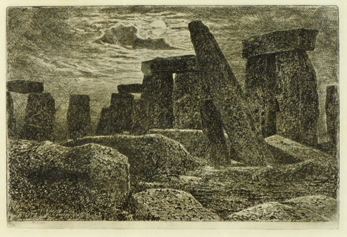 Stonehenge - etching by Martin Snape – Richard Martin Gallery
